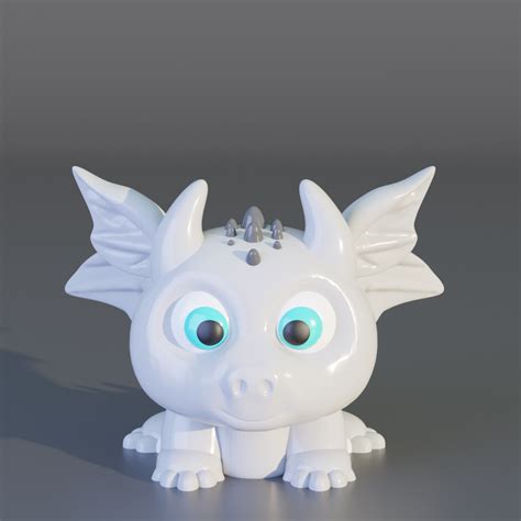 Stl File 3d Printable Light Fury Toothless Dragon Inspired Design 🐉・3d