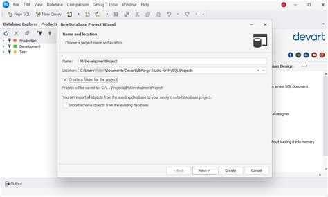 Mysql Database Projects Feature In Dbforge Studio For Mysql