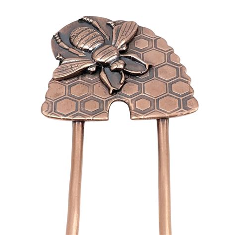The Really Big Bee Copper Hair Fork Hennessey Jewelry
