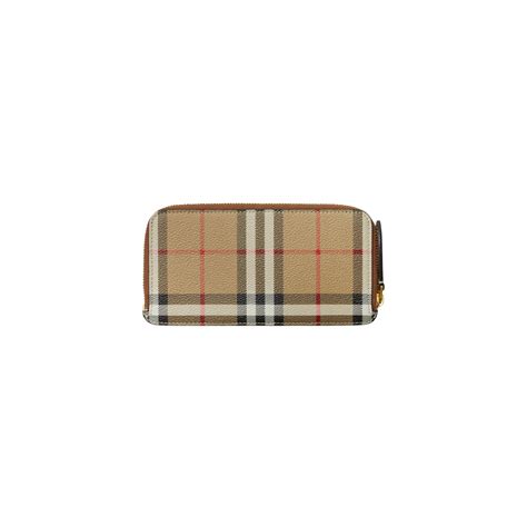 버버리 체크 지퍼 카드 케이스 아카이브 Burberry Kream