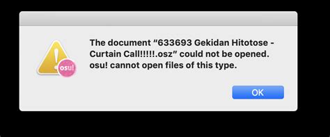 Osu Lazer Won T Open Osz Files On MacOS Issue Ppy Osu GitHub