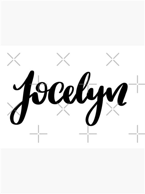 Jocelyn Poster By Ellietography Redbubble