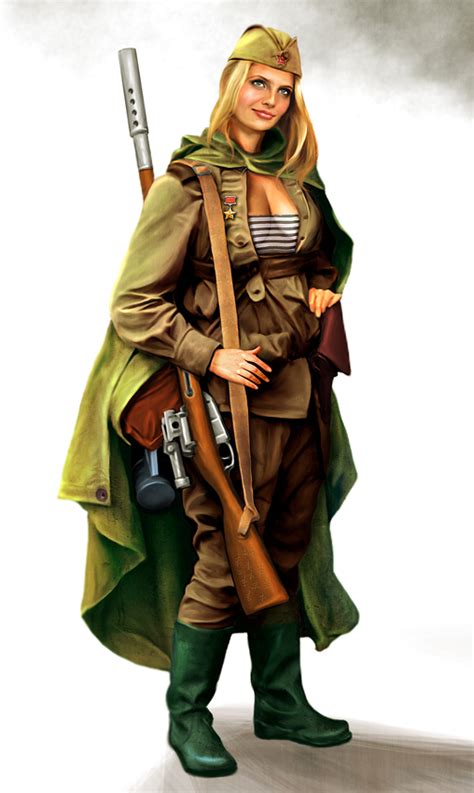Soviet Female Sniper By Anderpeich On Deviantart
