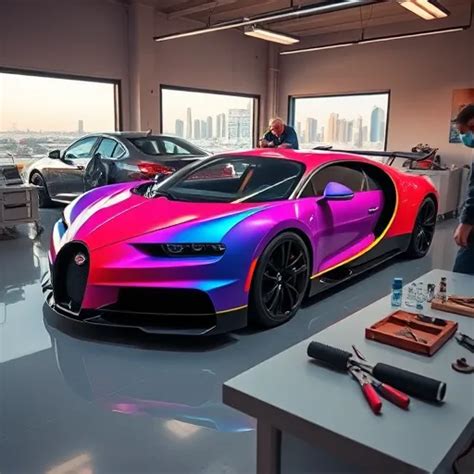 Bugatti Custom Wrap And Vinyl Customization In Bahrain