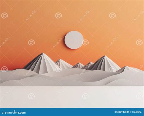 Steppe Landscape Flat Design Top View Sunrise Theme 3d Render Split Complementary Color Scheme