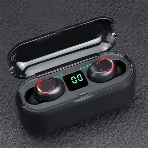 F9 8 Tws Wireless Bluetooth Led Display Earphone Stereo Earbuds Ip67