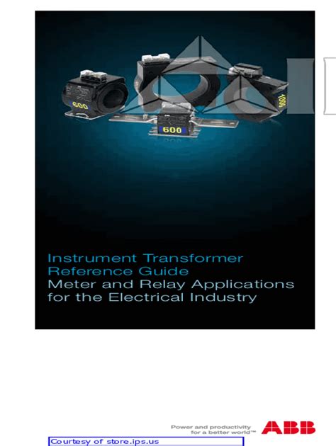 fillable online instrument transformer reference guide for utility
