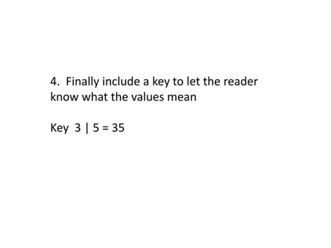 Stemplots Pptx Science