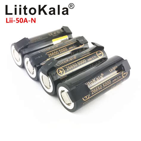 Liitokala Lii 50a 26650 5000mah Lithium Battery 37v 5000mah 26650