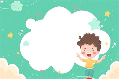 Cute Cartoon Border Frame Chibi Style Premium Ai Generated Vector