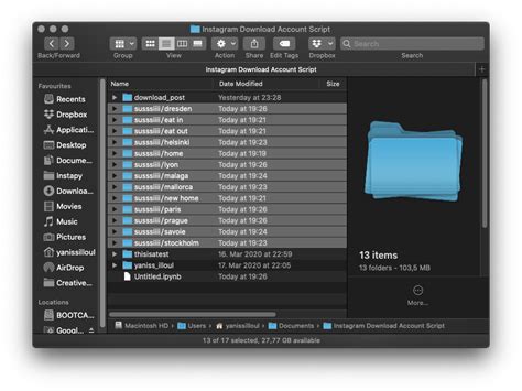 how to download an entire account instagram posts and stories with python