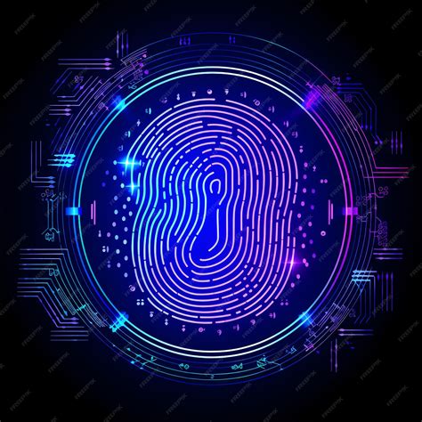 premium ai image artificial intelligence fingerprint background