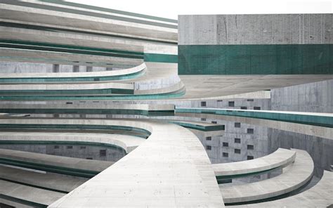 El Edificio Se Compone De Muchas Formas Y Tamaños Diferentes Foto Premium