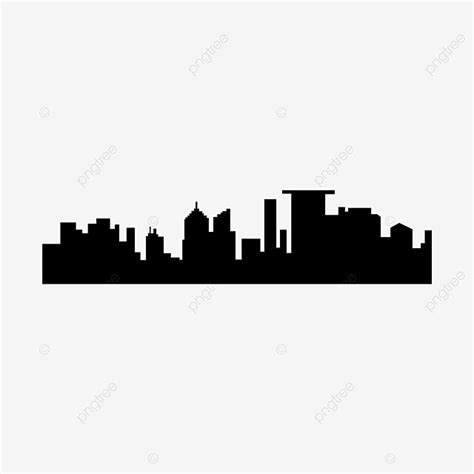 도시 실루엣 시티 건물 검은 Png 일러스트 및 벡터 에 대한 무료 다운로드 Pngtree