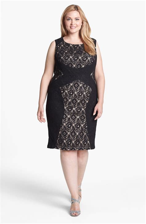Donna Ricco Colorblock Lace Sheath Dress Plus Size Nordstrom