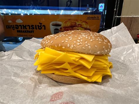 Burger King Thailands Real Cheeseburger Is A 20 Slice Cheese Tower