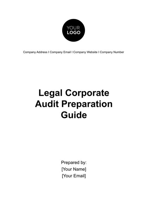 Free Legal Corporate Audit Preparation Guide Template To Edit Online