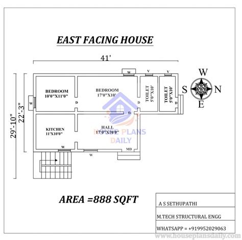 2 Bhk Flat Floor Plan Vastu Shastra