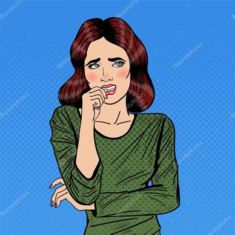 Nervous Girl Clipart