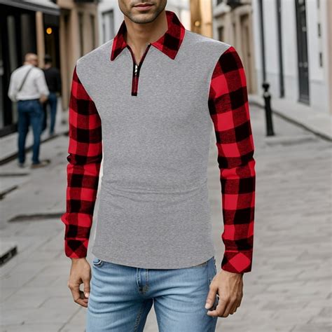 Peaskjp Men Polo Shirt Mens Polo Shirts Long Sleeve Mens Polo Shirts