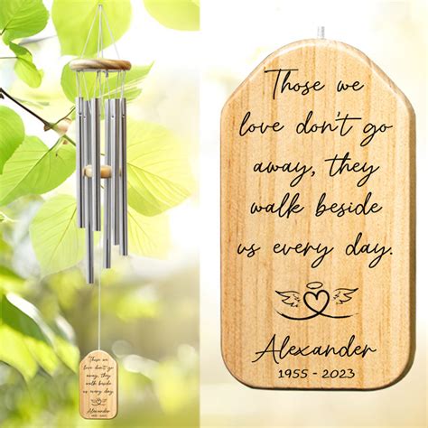 Memorial Wind Chimes Personalized Sympathy Wind Chimes For Loss Of