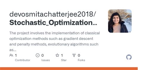 GitHub Devosmitachatterjee2018 Stochastic Optimization Algorithms