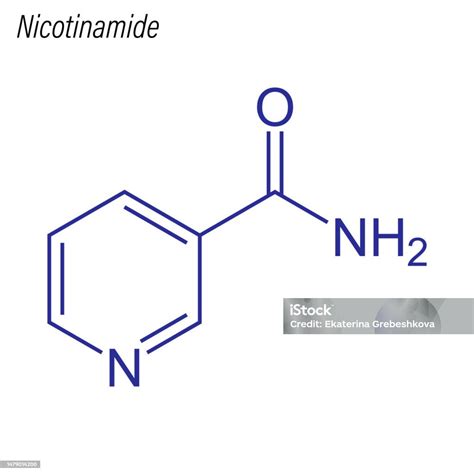 ニコチンアミドのベクター骨格式薬物化学分子 アイコンのベクターアート素材や画像を多数ご用意 アイコン イラストレーション