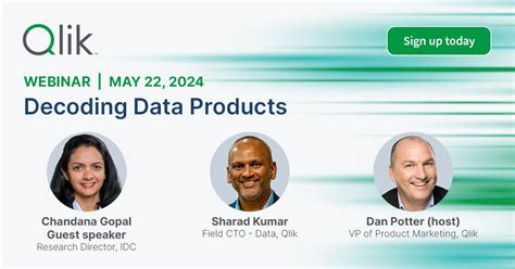 Qlik Webinar On Data Products Qlik Posted On The Topic Linkedin
