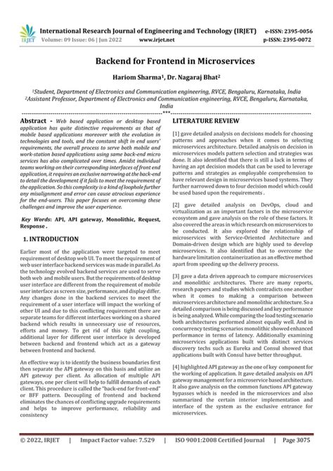 Backend For Frontend In Microservices PDF