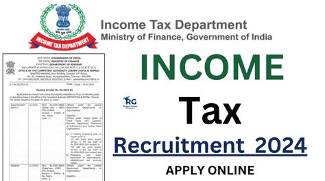 Income Tax Recruitment 2024 For Various Superintendent Admn And