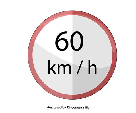 Maximum Speed Limit 60 Road Sign Clipart Free Download