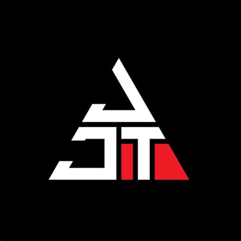 Premium Vector Jjt Triangle Letter Logo Design With Triangle Shape
