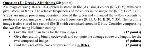 Solved Question 2 Greedy Algorithms 20 Points An Image