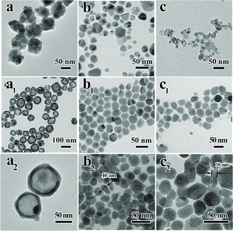TEM Images Of Hollow A 1 A 2 Ag 2 S Nanospheres B 1 B 2 Ag 2 S