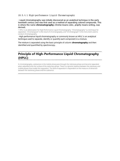 Hplc Notes Pdf