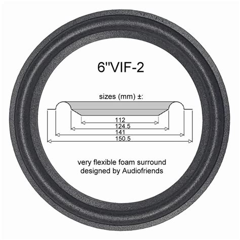 Vifa C17 P17 Woofer 1x Flexible Foam Rand Voor Reparatie
