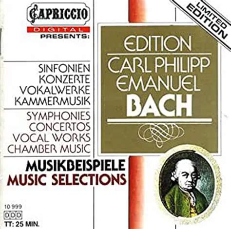 CARL PHILIPP EMANUEL Bach Limited Edition EUR 2 00 PicClick DE