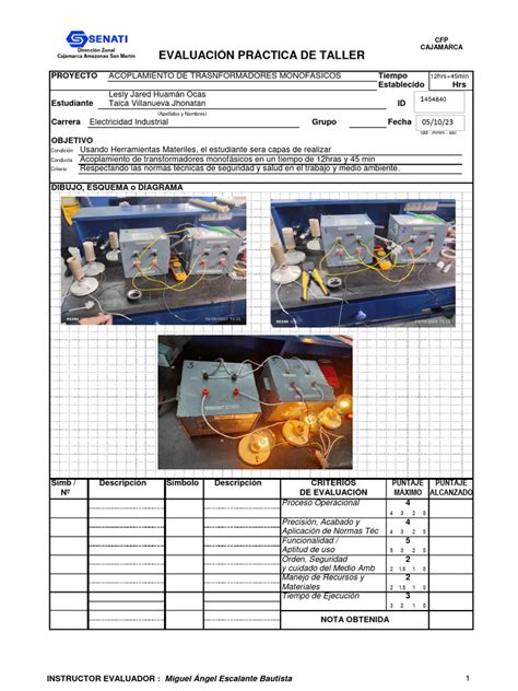 Acoplamiento De Transformadores Monofásicos Pdf Pdf Transformador Equipo