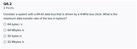 solved q6 2 2 points consider a system with a 64 bit data