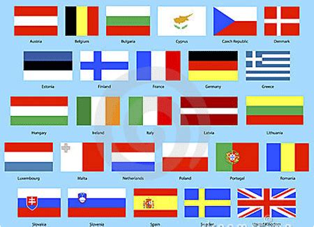 Europese Unie Vlaggen Pakket Fun En Feest