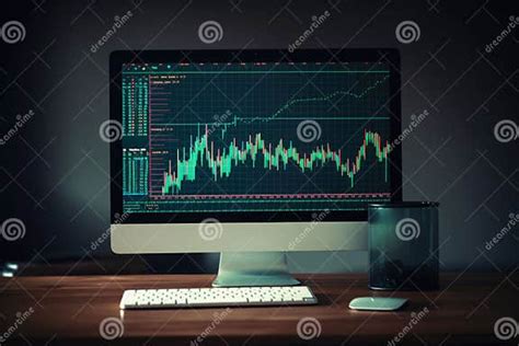 A Computer Monitor With A Graph On The Screen Monitor Screen Shows