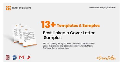 13 Best Linkedin Cover Letter Samples Reaching Digital