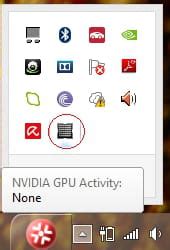 Display GPU Activity Icon In Notification Area NVIDIA