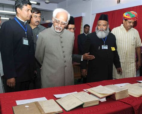 The Vice President Shri Mohd Hamid Ansari Visiting The Maulana Abul Kalam Azad