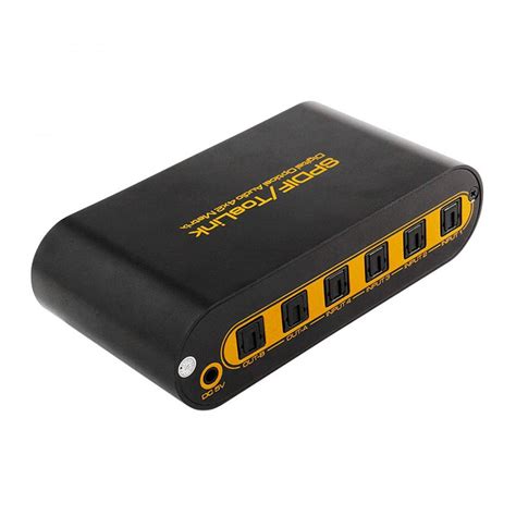 Optical Toslink Switch Selector 4 Inputs To 2 Outputs Audiophonics