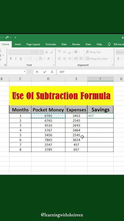 Excel Subtraction Formula Tips And Tricks Exceltips Excel