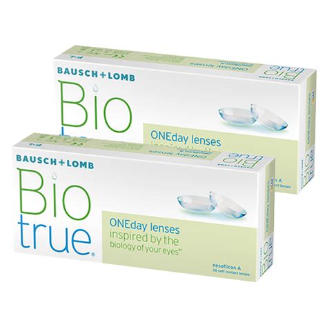 Набор из 2х уп BAUSCH+ LOMB BIOTRUE ONEDAY N30 /-5,50/ ЛИНЗЫ по ...