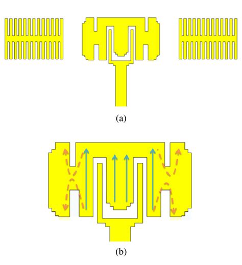 The Proposed Patch Antenna A The Main Patch With Two Parasitic