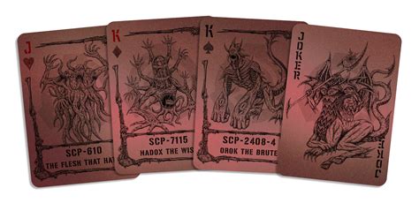 Scp 2nd Edition Black Playing Cards Vipcc