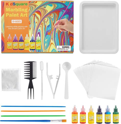 Kit de arte de pintura de mármol para niños juguetes de artes y manualidades para niñas y niños